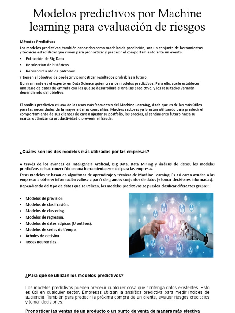Modelos Predictivos en Machine Learning | PDF