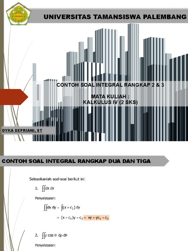 0.1.contoh Soal Integral Rangkap 2 | PDF