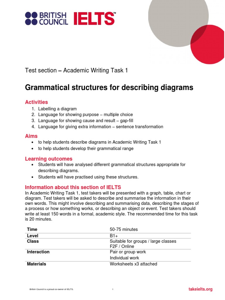 Academic Writing Task 1 Grammatical Structures For Describing Diagrams | PDF | Elevator ...