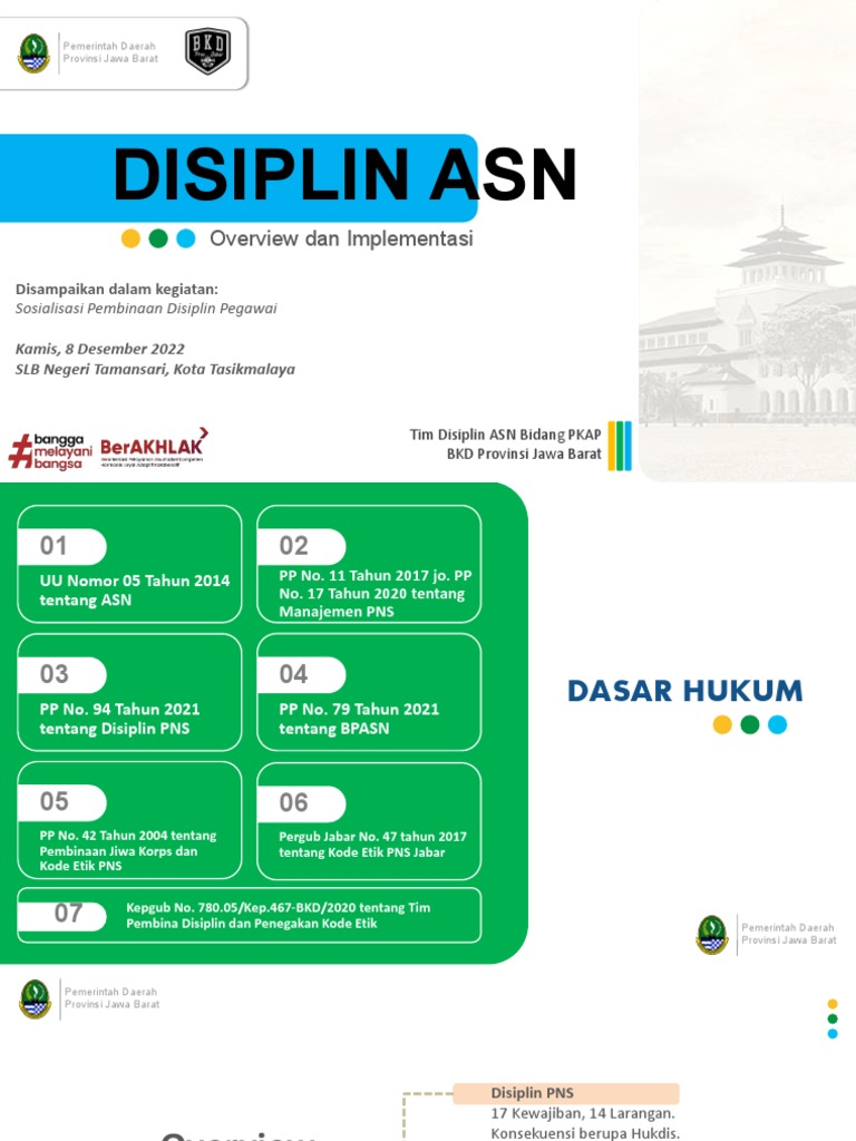 Pembinaan Disiplin ASN Jabar | PDF