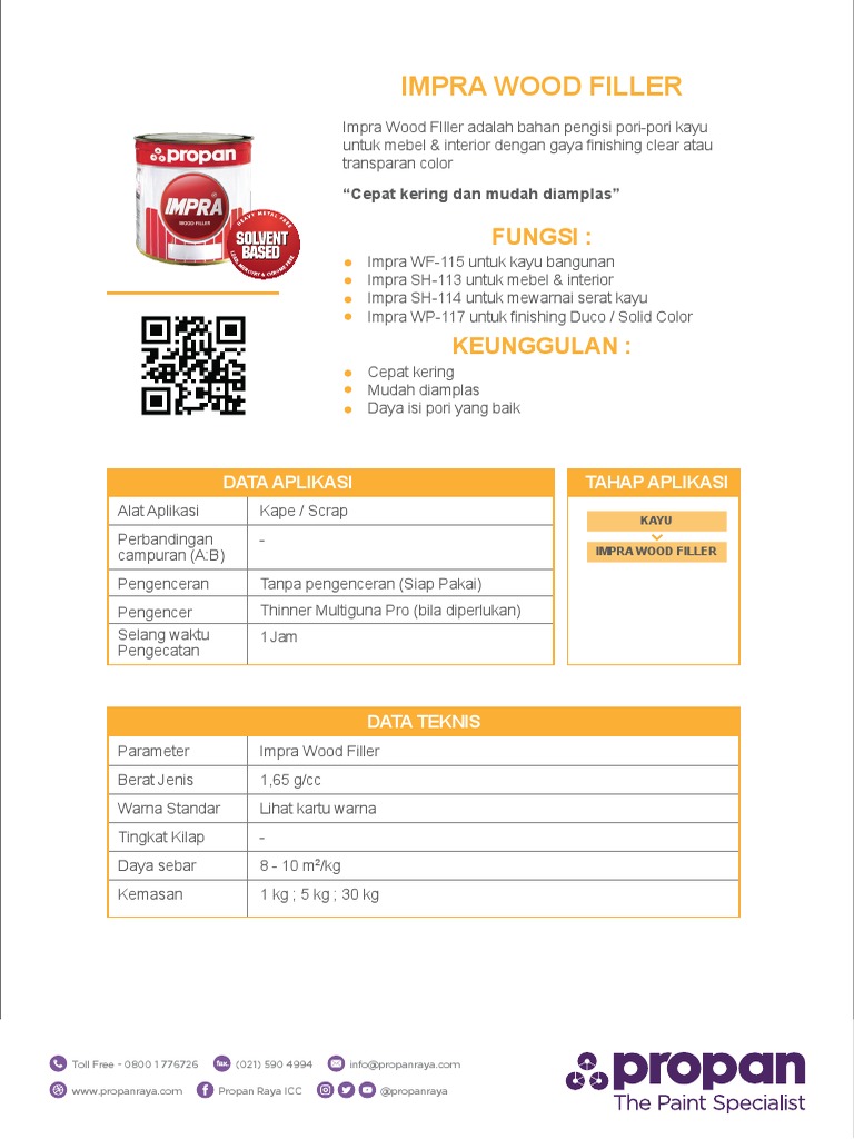 Impra Wood Filler | PDF