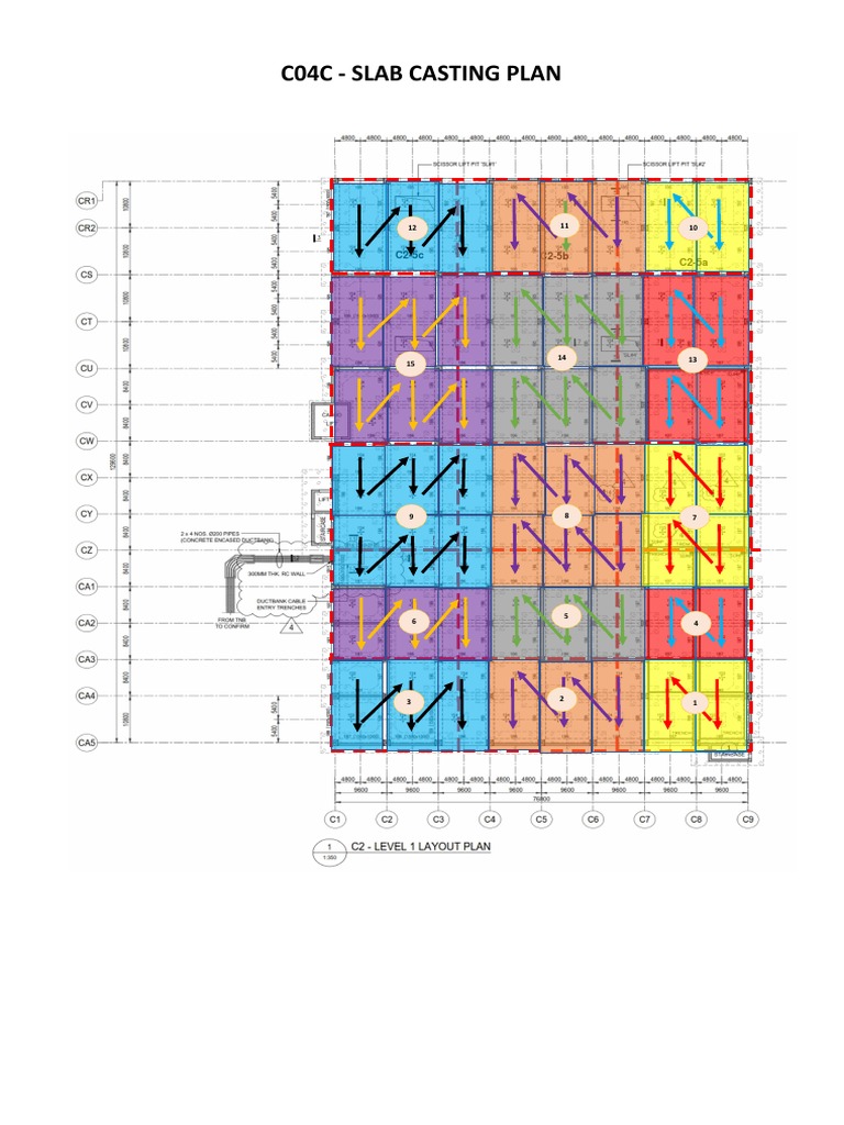 C04C - SLAB CASTING PLAN | PDF
