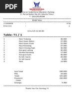 Contoh Nota Makan | PDF