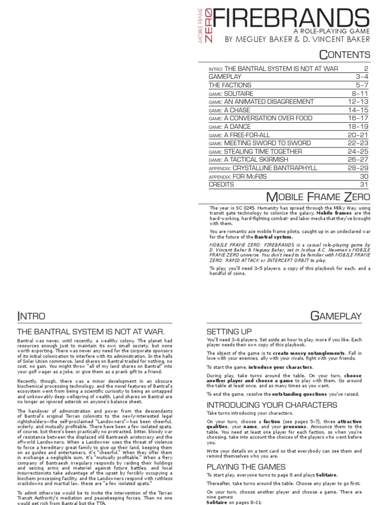 MF0 Firebrands - Spreads | PDF