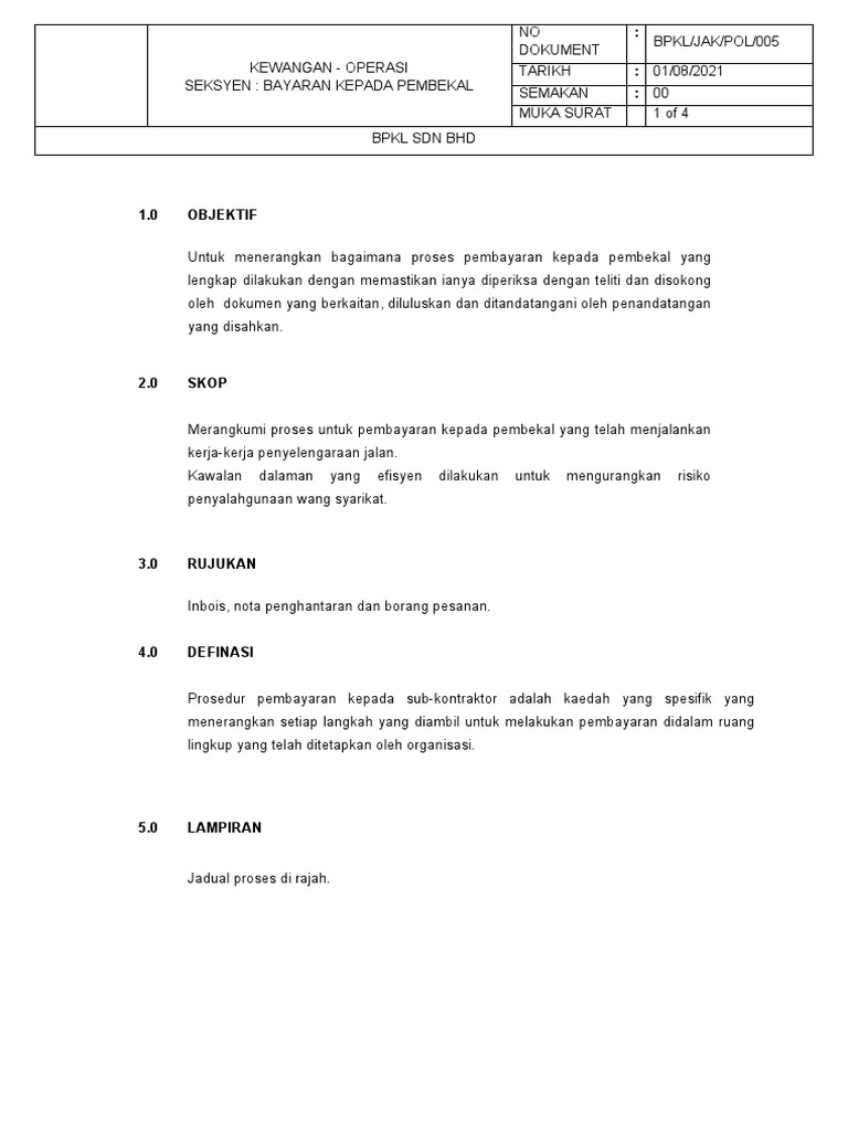 Flowchart Payment To Supplier Pdf