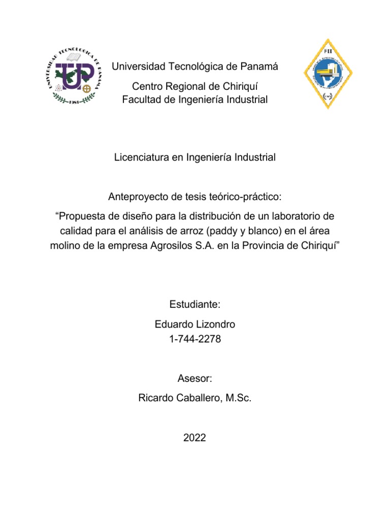 Anteproyecto - Eduardo Lizondro | PDF