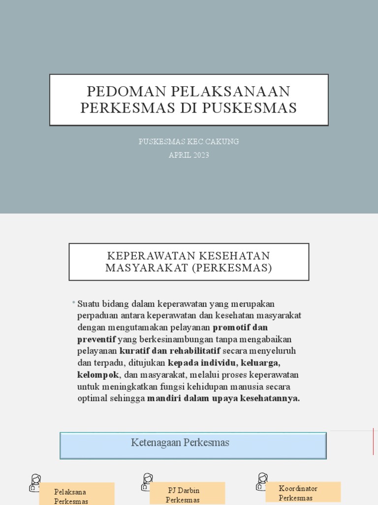 Pedoman Perkesmas Integrasi Pispk | PDF | Pengembangan Diri | Sains ...