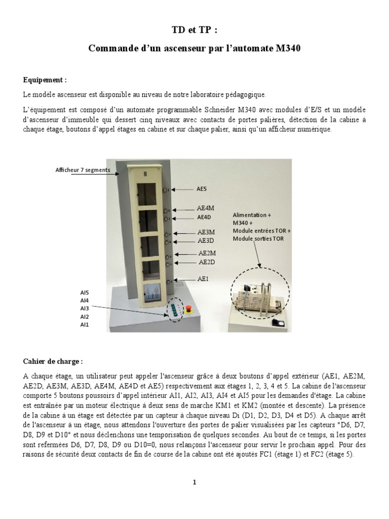 TD_TP_Ascenseur (1) | PDF