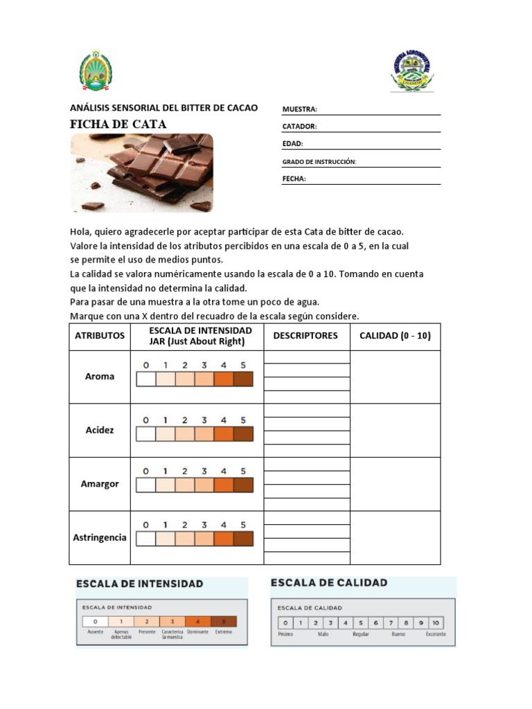 Fichas de Cata Cacao | PDF