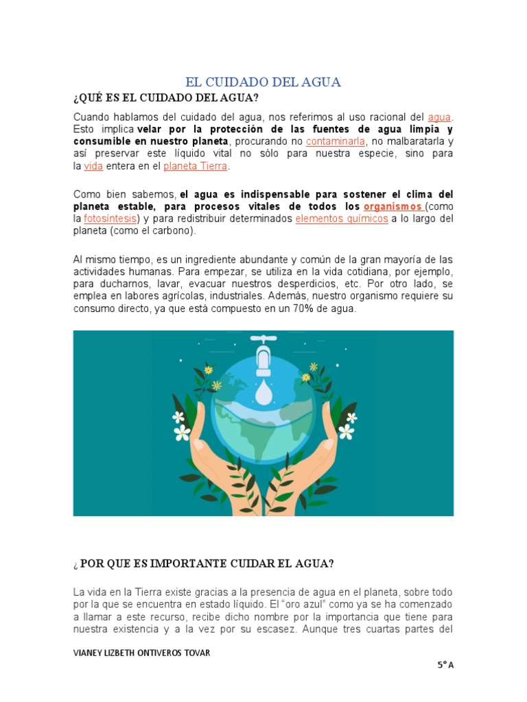Cuidado Del Agua | PDF