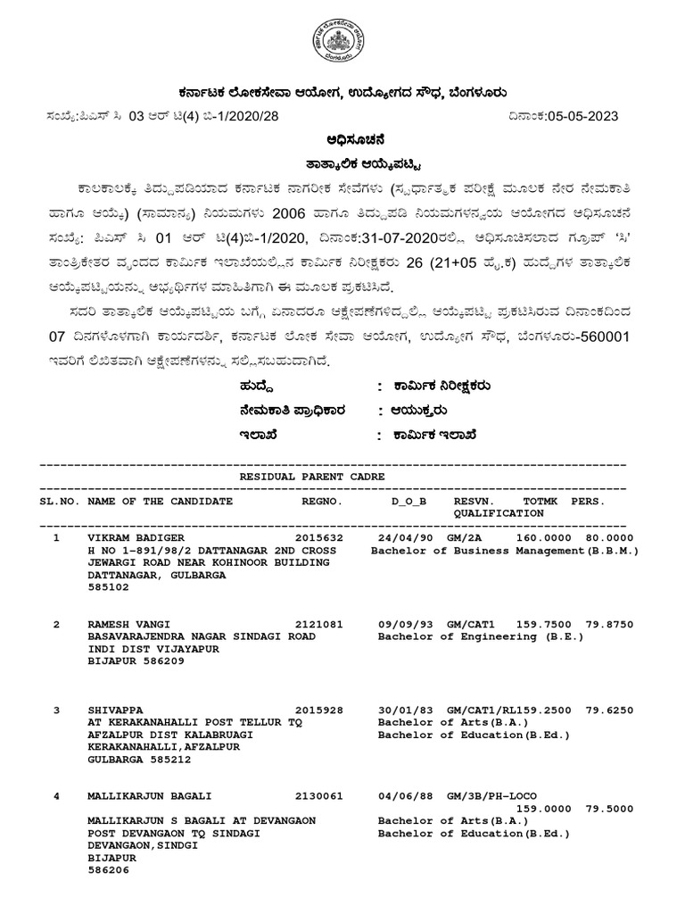 Labour Inspector | PDF