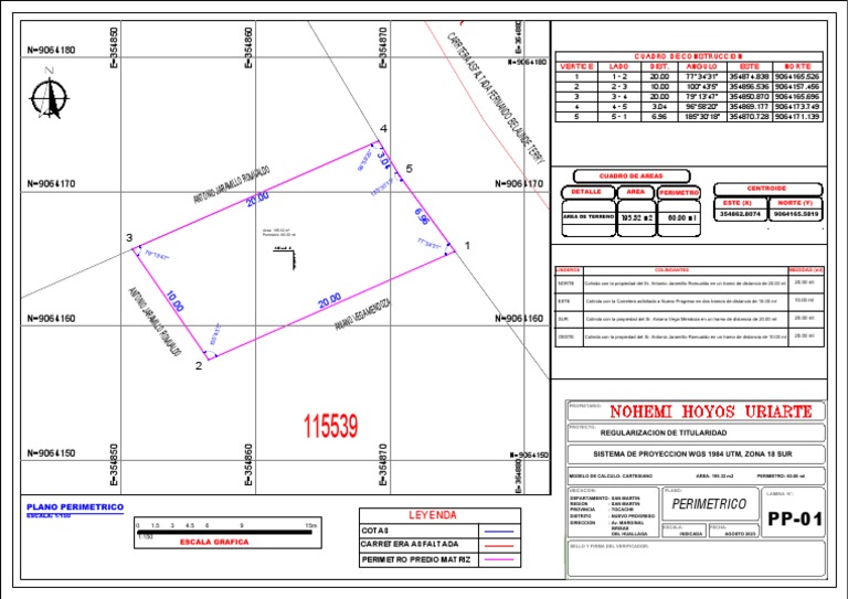 Plano Perimetrico-A3 | PDF