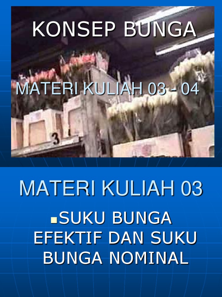 Konsep dan Rumus Suku Bunga Efektif | PDF