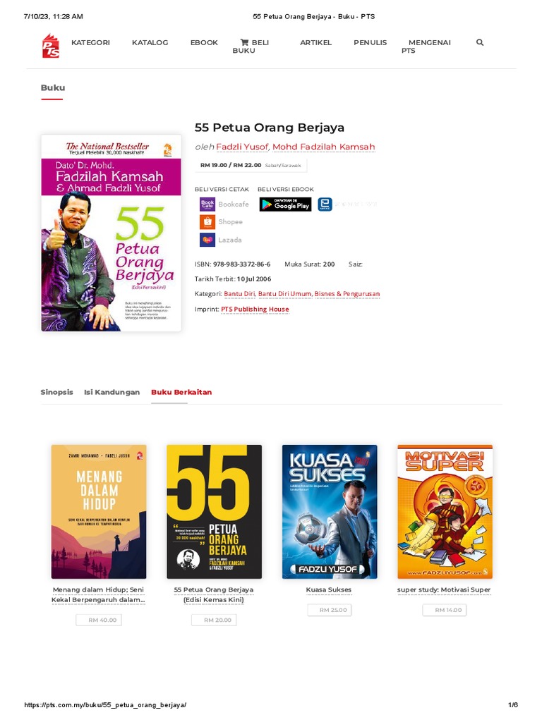 55 Petua Orang Berjaya - Buku - PTS BUKU 1 | PDF