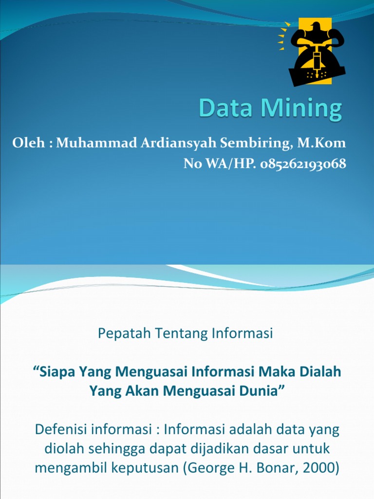 Konsep Data Mining. | PDF