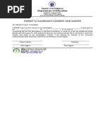 PARENTAL CONSENT FORM - Template Pursuant To Annex C of DepEd Order No ...