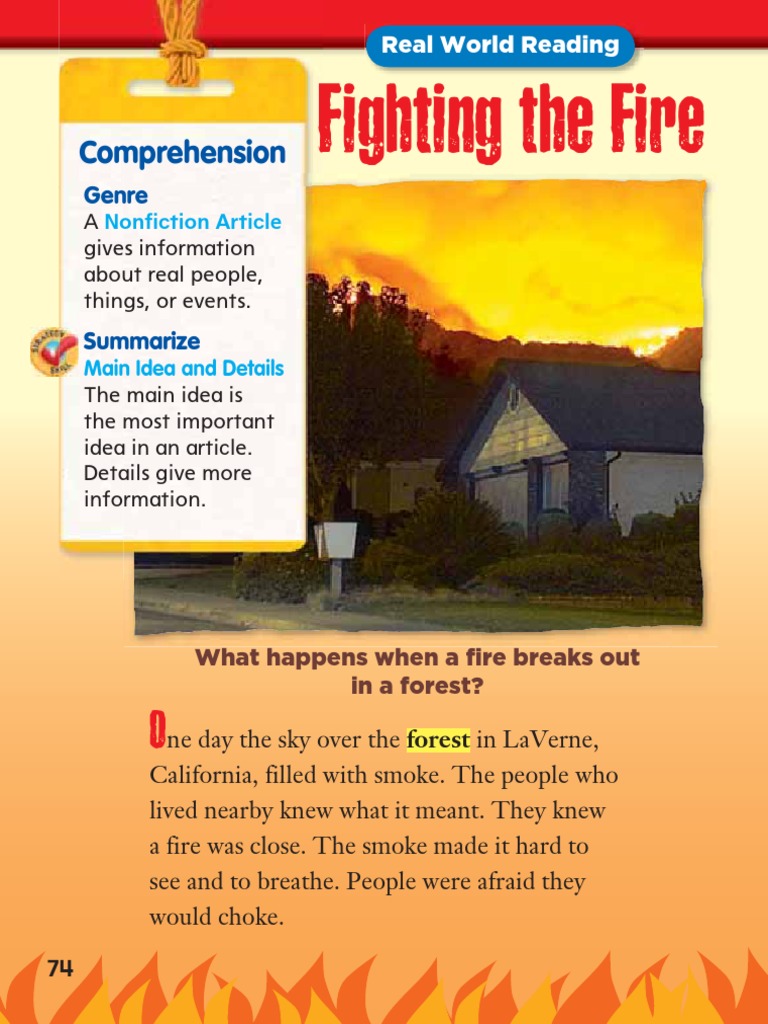 Reading 1 - Fighting The Fire | PDF | Wildfire | Firefighter