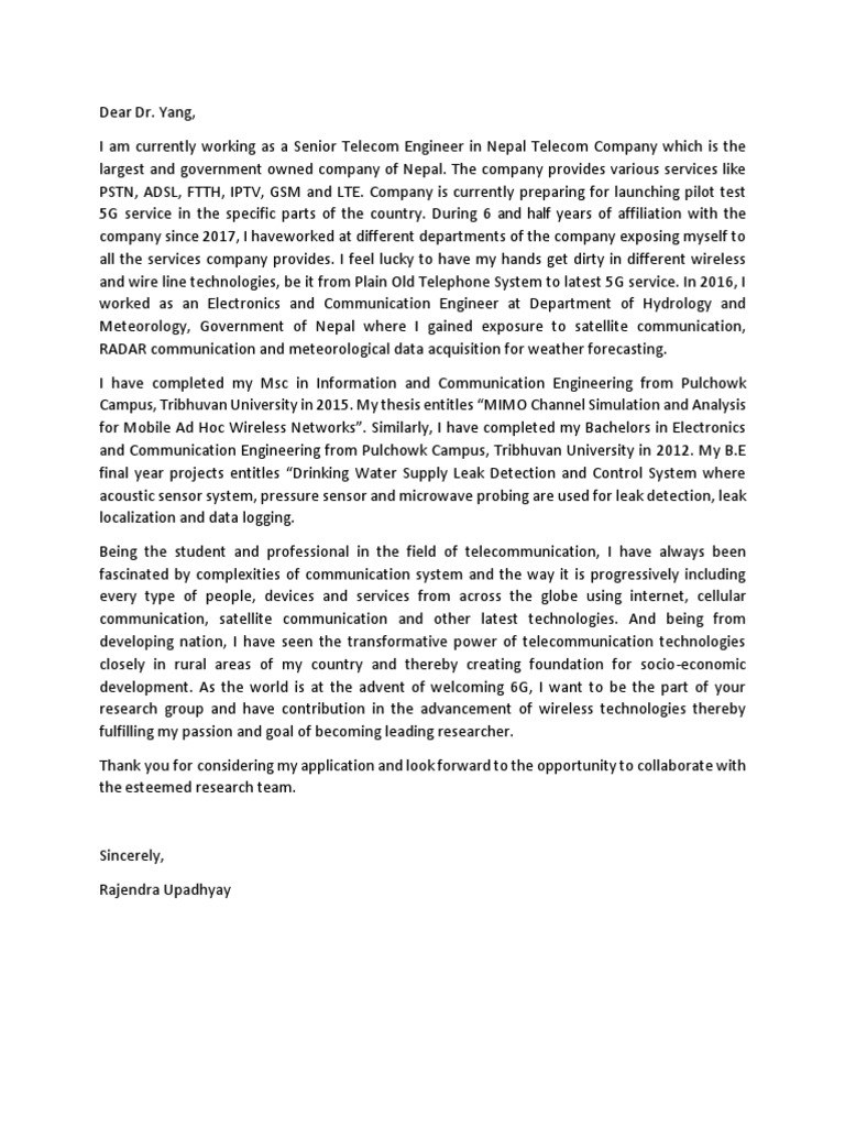 Motivation Letter_ANU | PDF