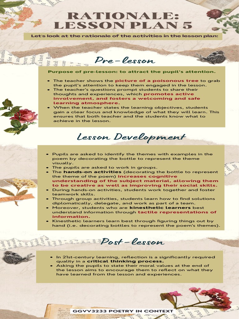 Rationale LP Compressed 6 | PDF | Learning | Teachers