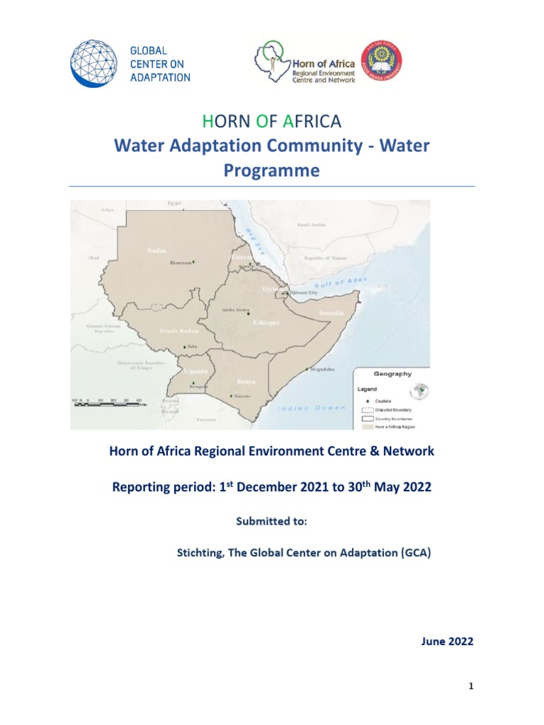 HoA REC&N GCA Water Program Report Sent | PDF