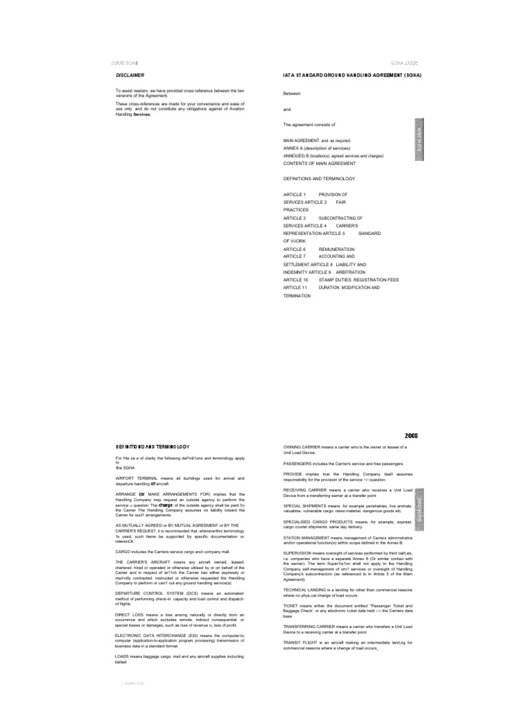 Iata Sgha 2008 | PDF