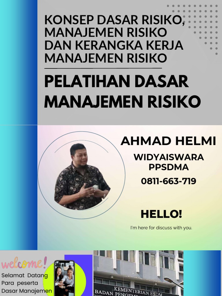 Konsep Dasar Risiko Dan Manajemen Risiko4 - 17072023 - Compressed | PDF