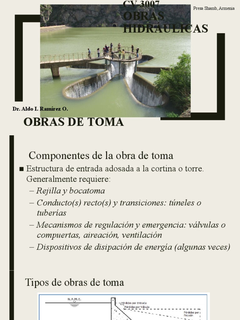 Presentacion17_Obras de Toma(1) | PDF | Represa | Ciencias fisicas