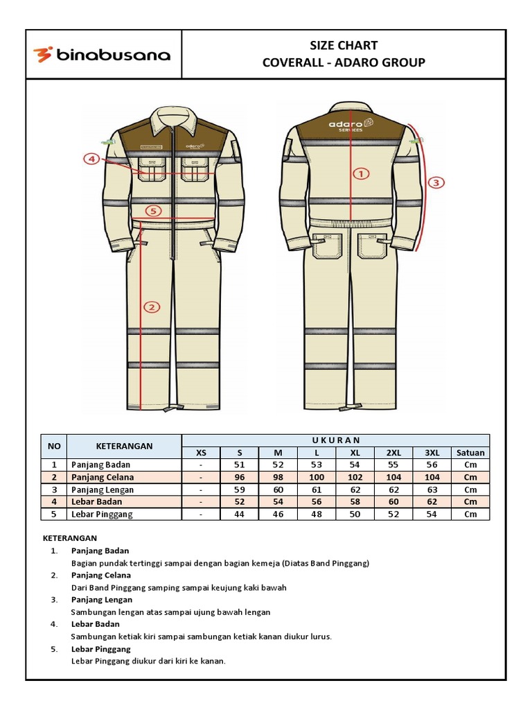 Size Spec Coverall Wearpack | PDF