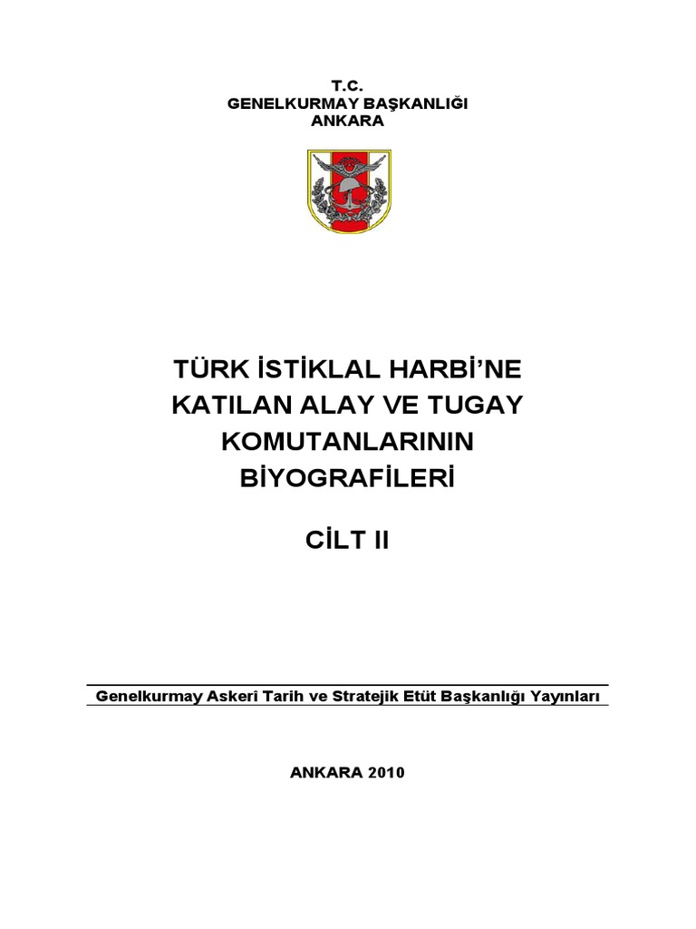 25 Turk Istiklal Harbine Katilan Komutanlar Ikinci Cilt | PDF