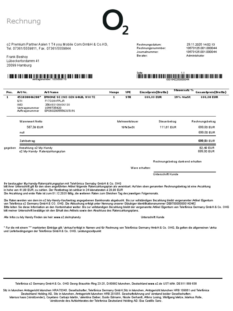 Rechnung | PDF
