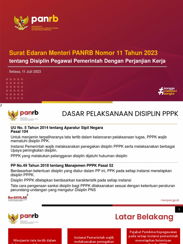 Disiplin PPPK: Aturan dan Sanksi 2023 | PDF