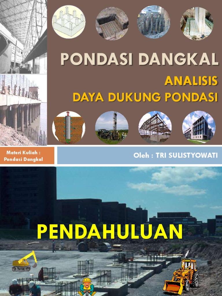 Pondasi Dangkal - Daya Dukung All - Compressed | PDF
