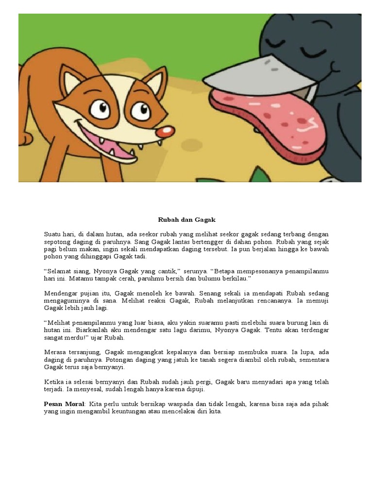 Rubah Dan Gagak | PDF