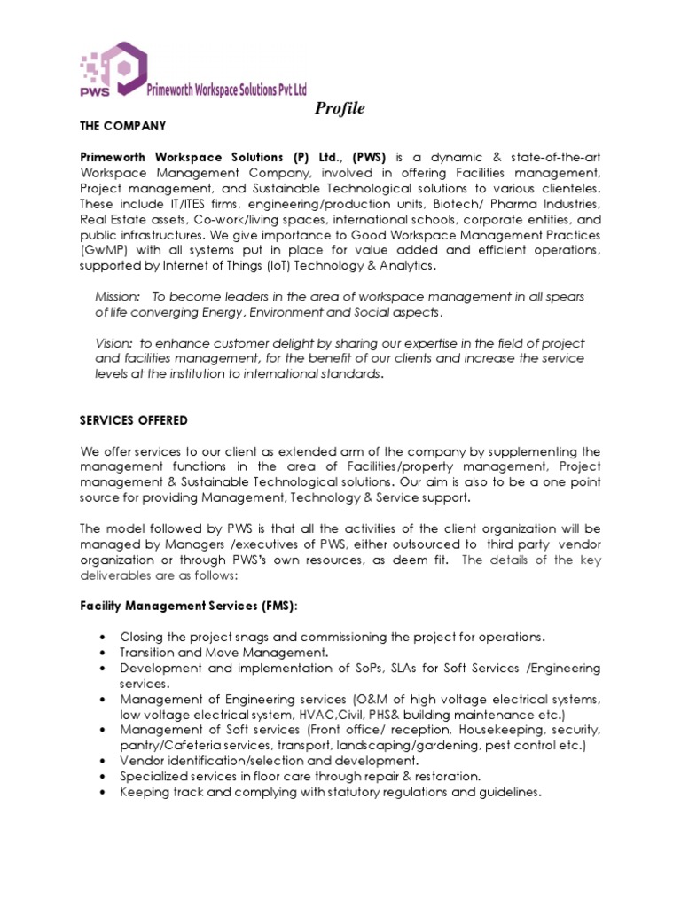 PWS Profile | PDF