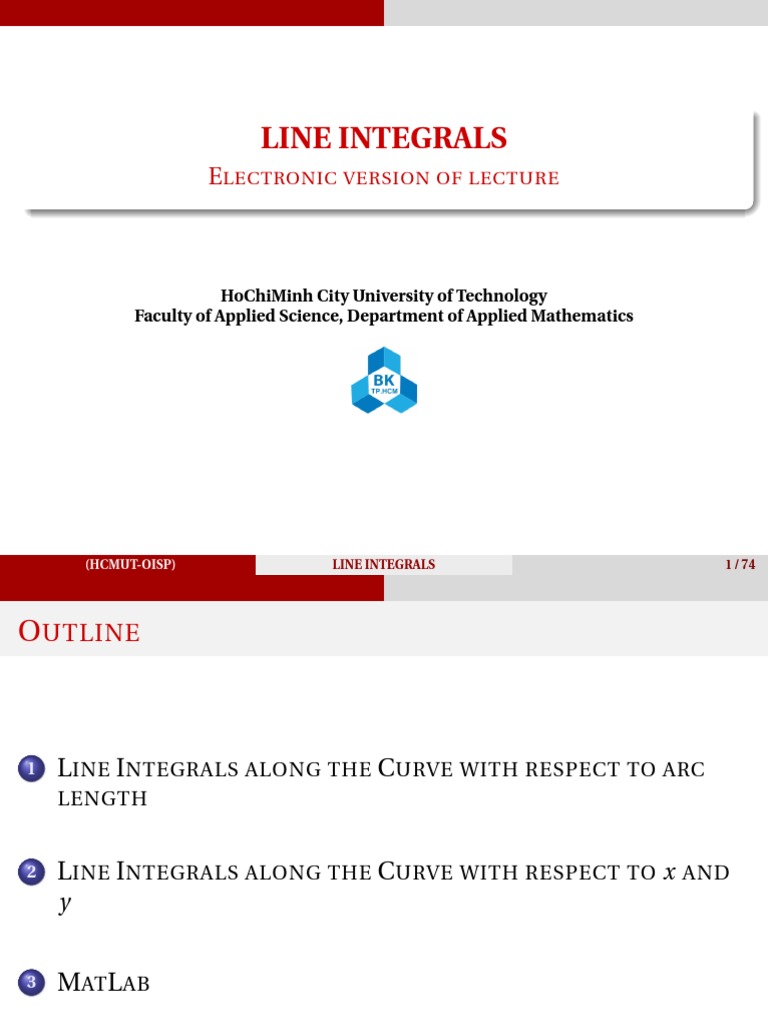 Line Integrals | PDF