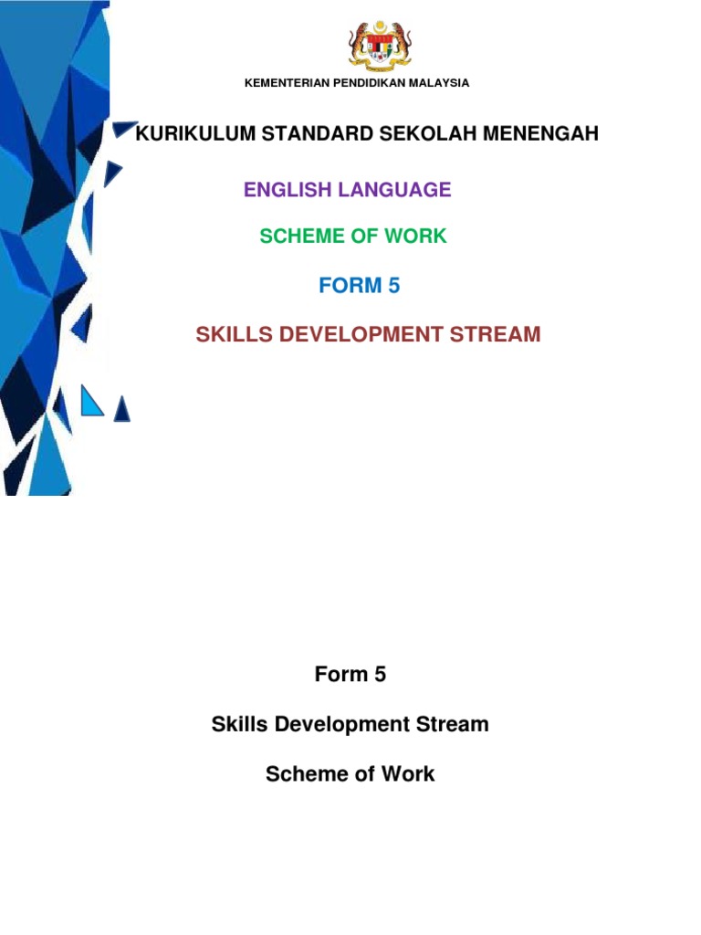 Sow Form 5 | PDF | Teachers | Learning