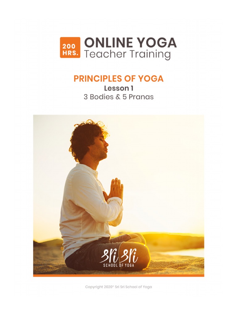 Lesson1 - 3 Bodies & 5 Pranas | PDF