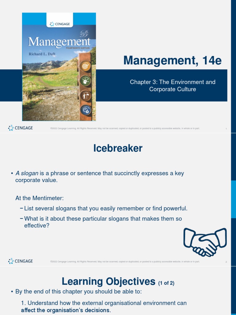 Lecture 3A - CH03 - The Environment and Corporate Culture Student ...