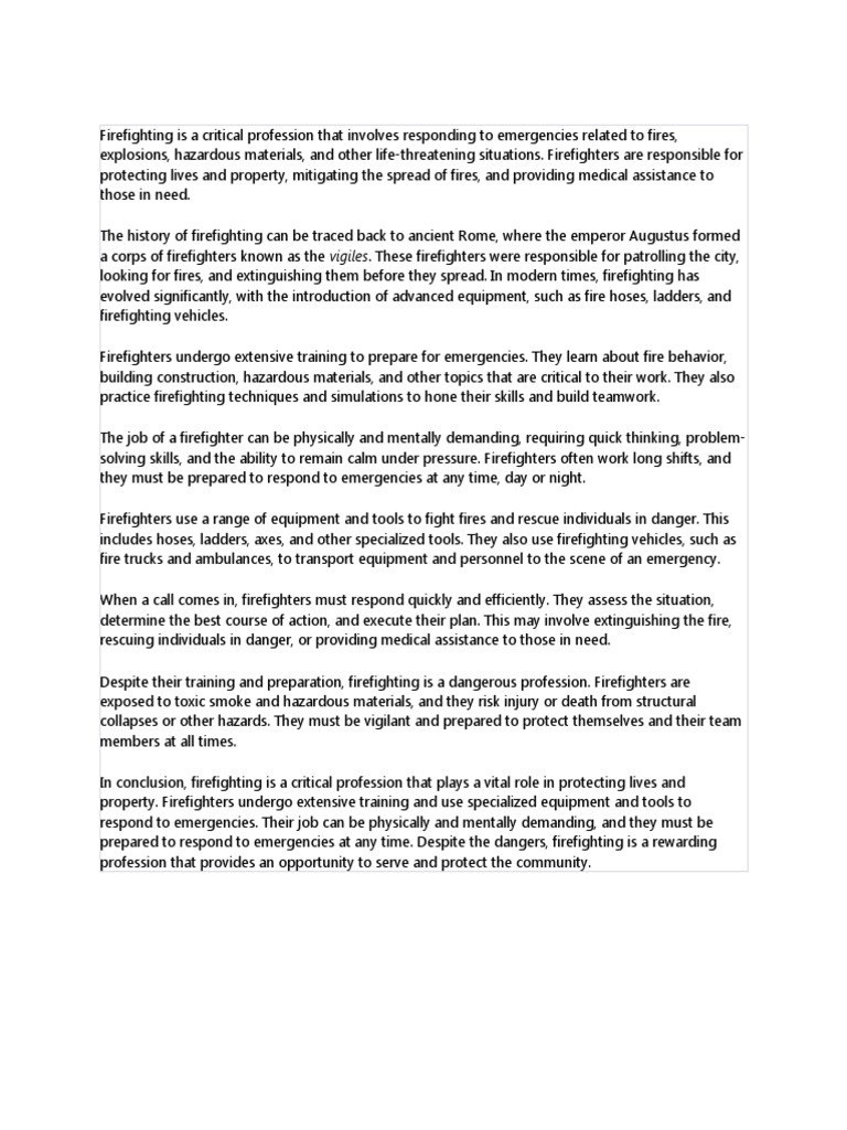 Firefighting Script | PDF | Firefighting | Firefighter