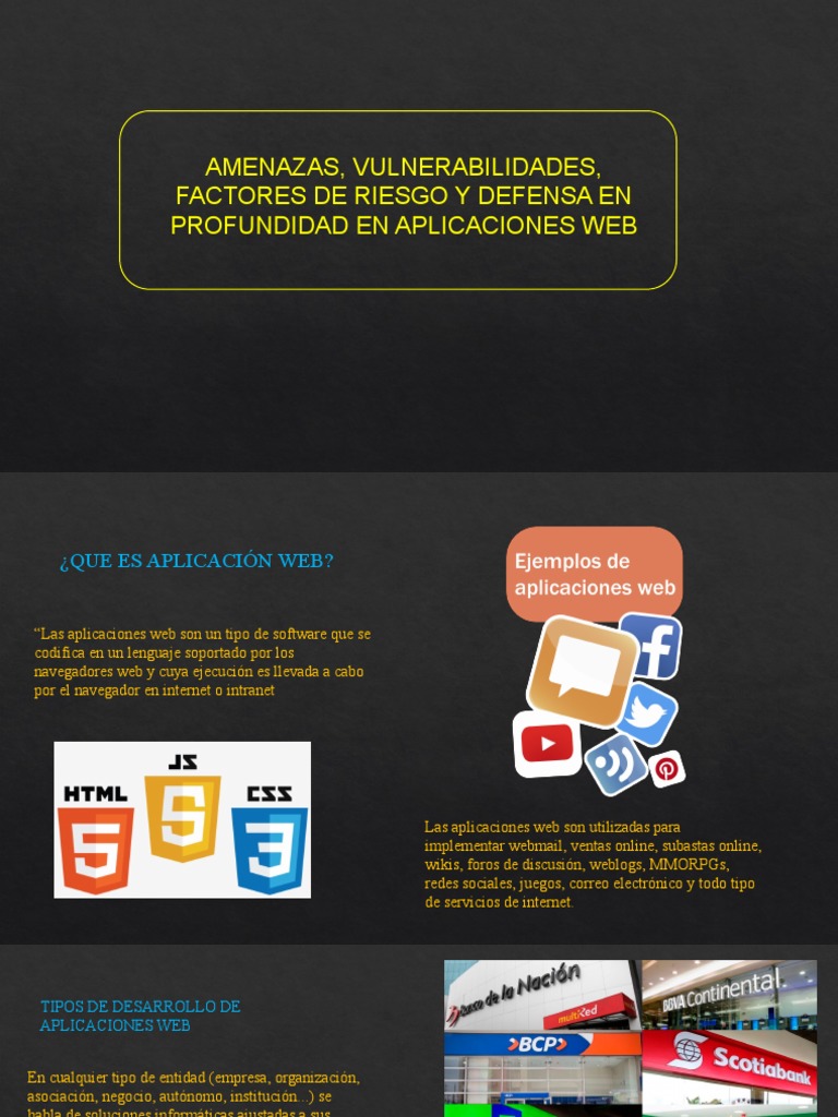 Seguridad en Aplicaciones Web | PDF | Aplicación web | Red mundial