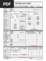 CS Form No. 212 Personal Data Sheet Revised | PDF