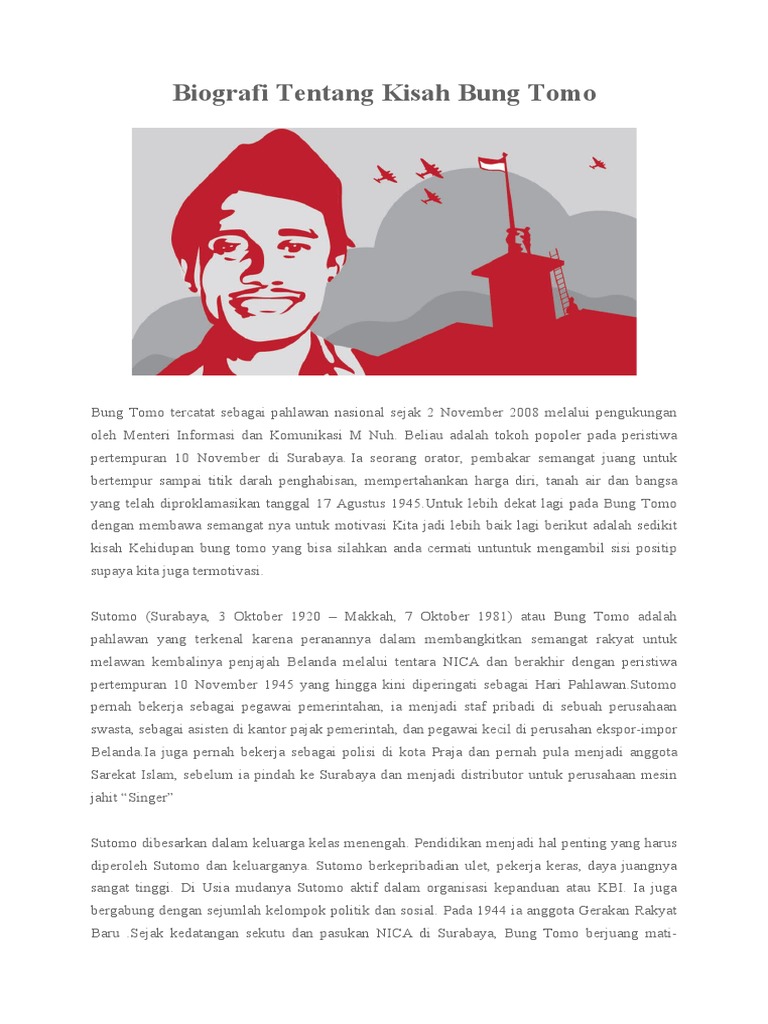 Biografi Tentang Kisah Bung Tomo | PDF