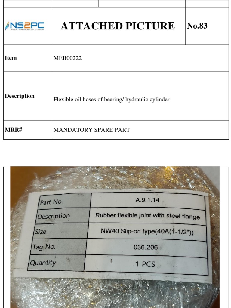 PHO MANDATORY SPAREPART MEB No83 | PDF