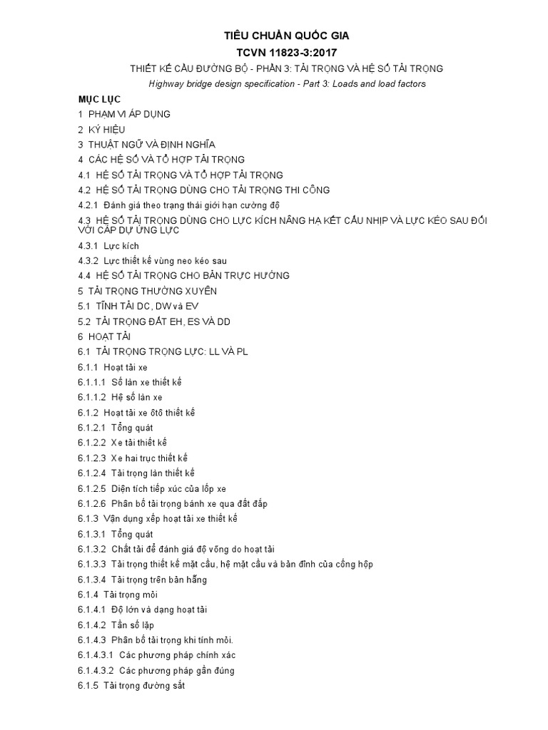 TCVN - 11823-3-2017-Tai Trong Va He So Tai Trong | PDF