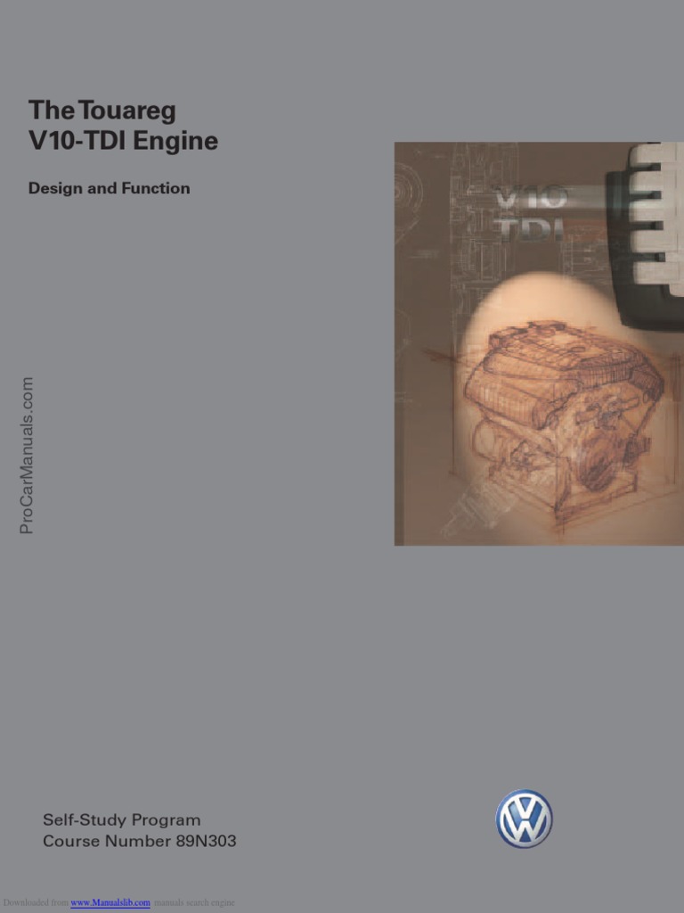 The Touareg V10 TDI Engine (Design and Function) | PDF