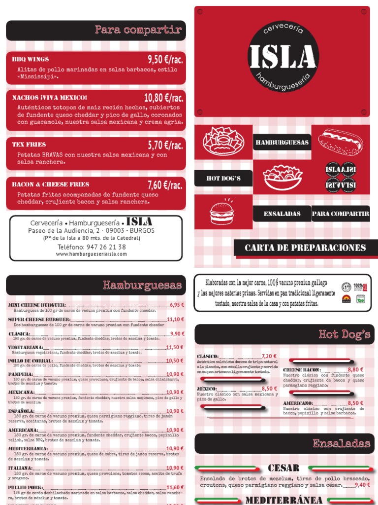 Menu-Hamburgueseria-ISLA-junio22 | PDF