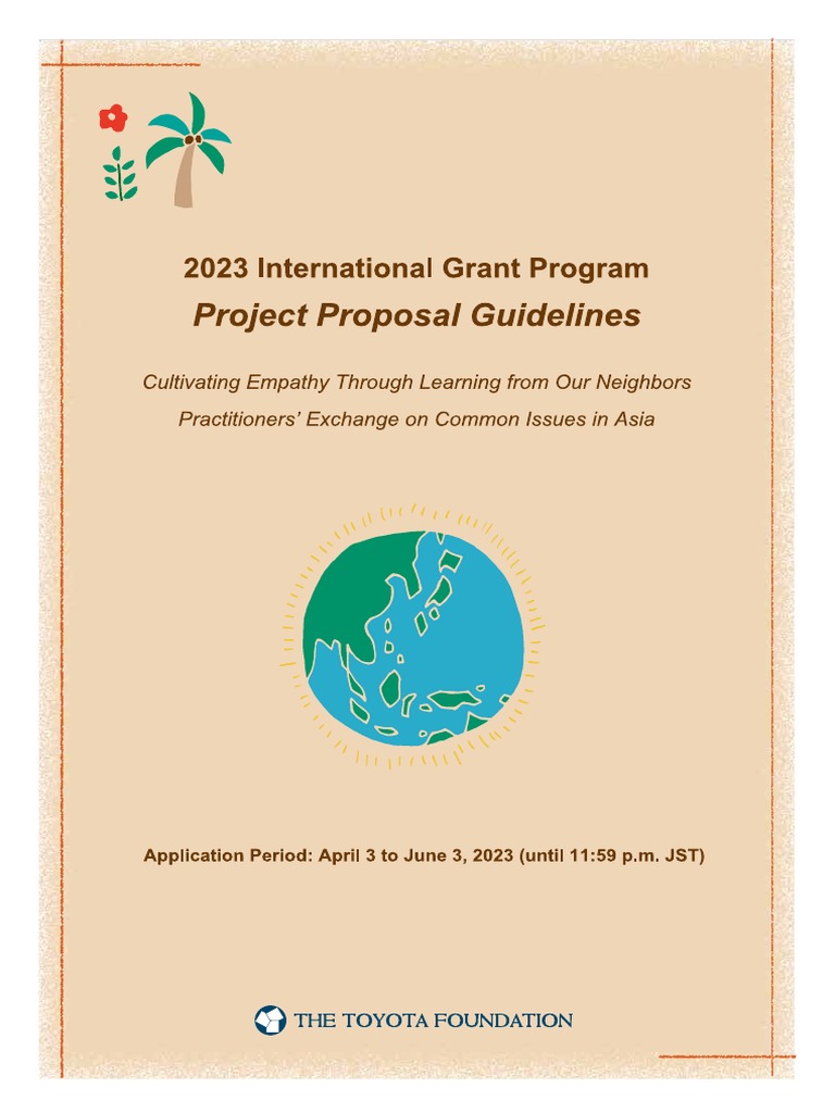 2023 Project Proposal Guidelines | PDF | Learning | Asia