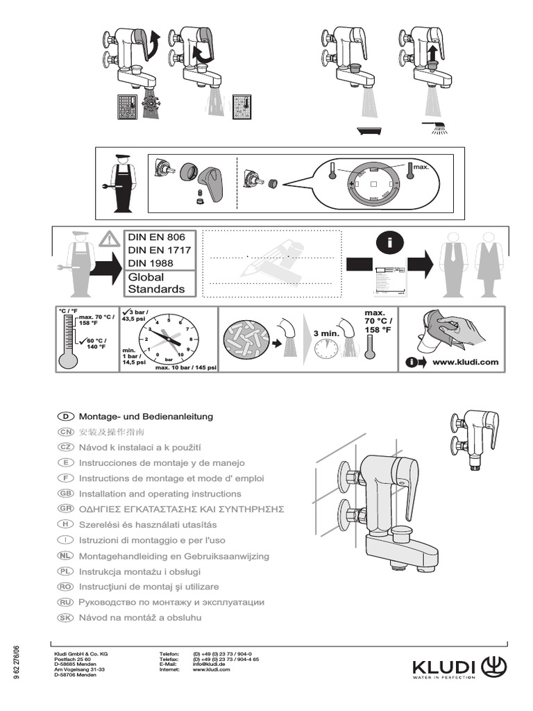 Global Standards: DIN EN 1717 Din en 806 | PDF