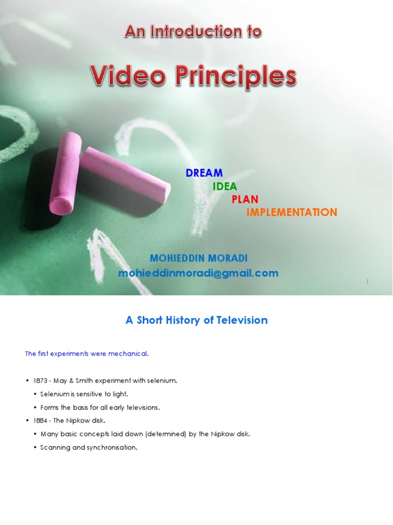 Dr Moradi-Video Principles | PDF