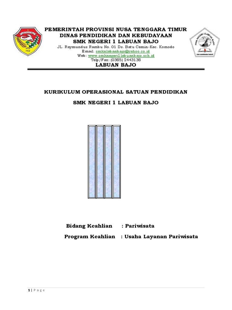Kurikulum SMK Negeri 1 Labuan Bajo | PDF